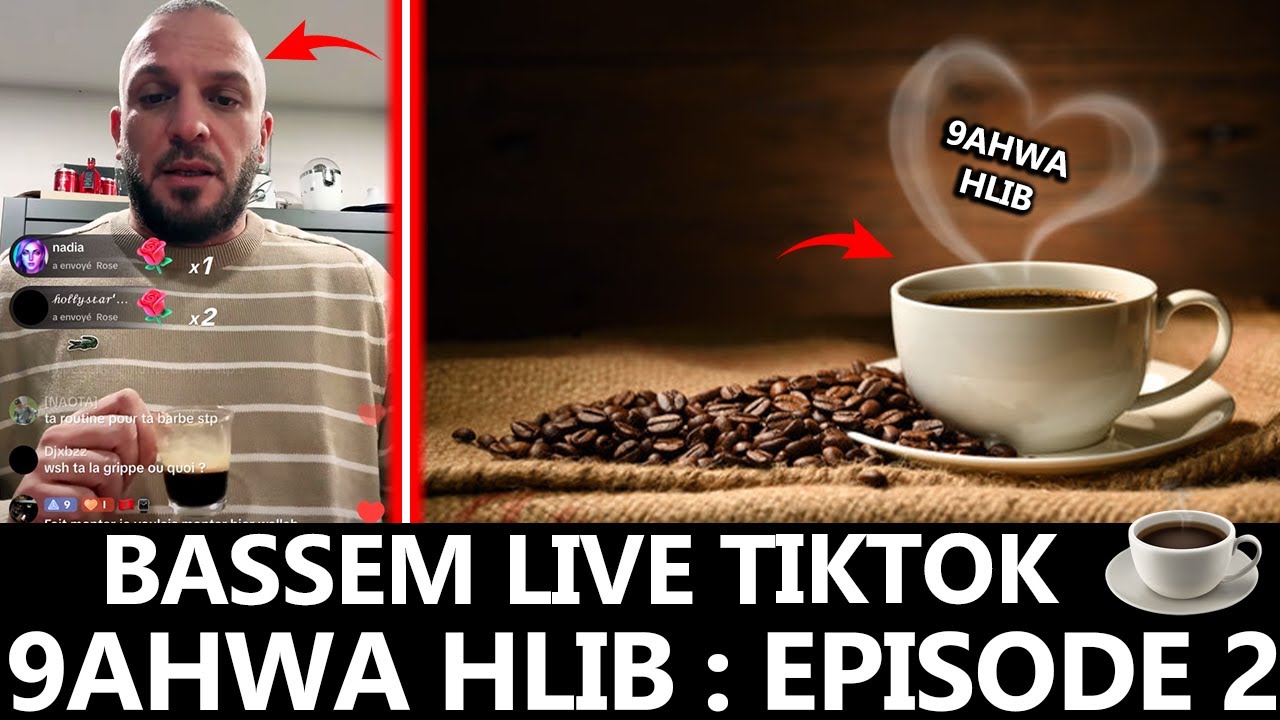 Bassem Live TikTok : Radio 9ahwa Hlib (épisode 2) - YouTube