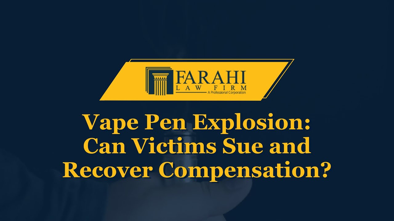 Vape Pen Explosion: Can Victims Sue and Recover Compensation? - YouTube