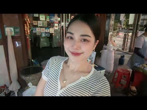 LIVE Street Café - Welcome Family 🤗 Ploysai Coffee Lady in Bangkok Thailand - Thai Street Food
