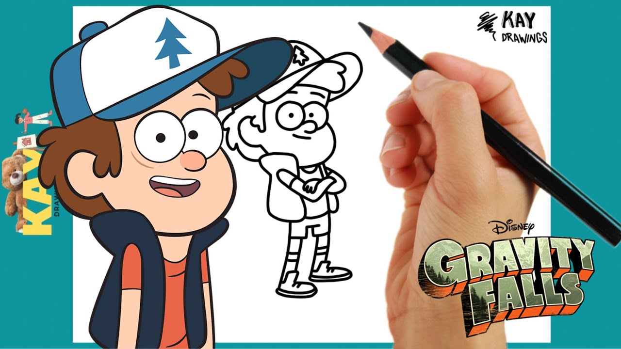 How To Draw DIPPER (Gravity Falls) Step by Step - YouTube