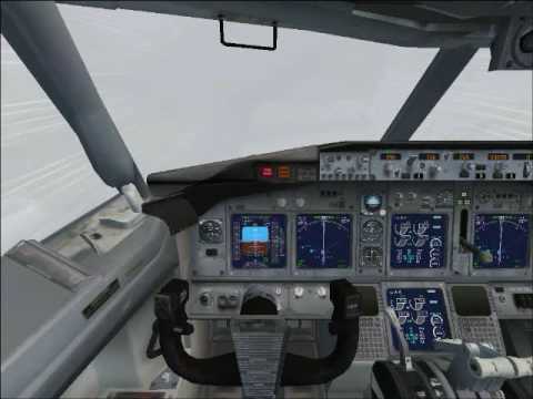 fsx 737 landing zero visibility - YouTube
