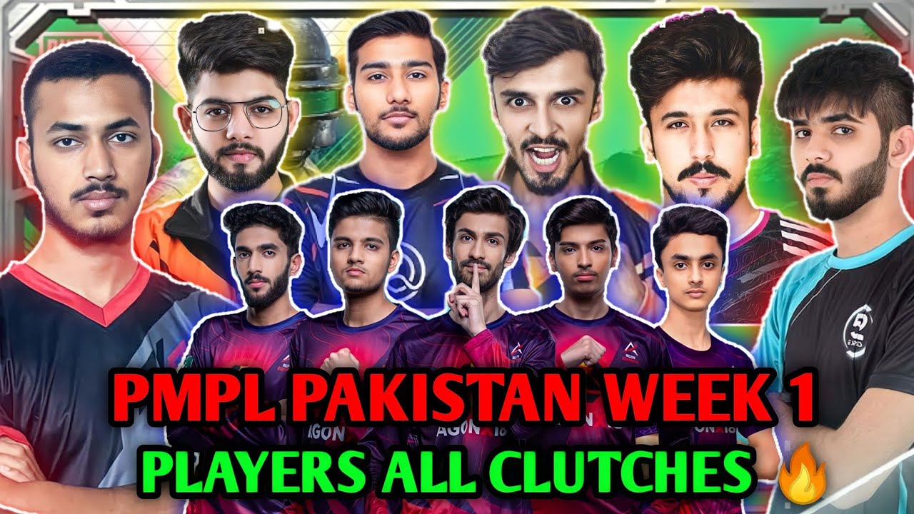 PMPL PAKISTAN FALL 2023 WEEK 1 || ALL CLUTCHES OF PLAYERS 🔥 TEAMS i8 ...
