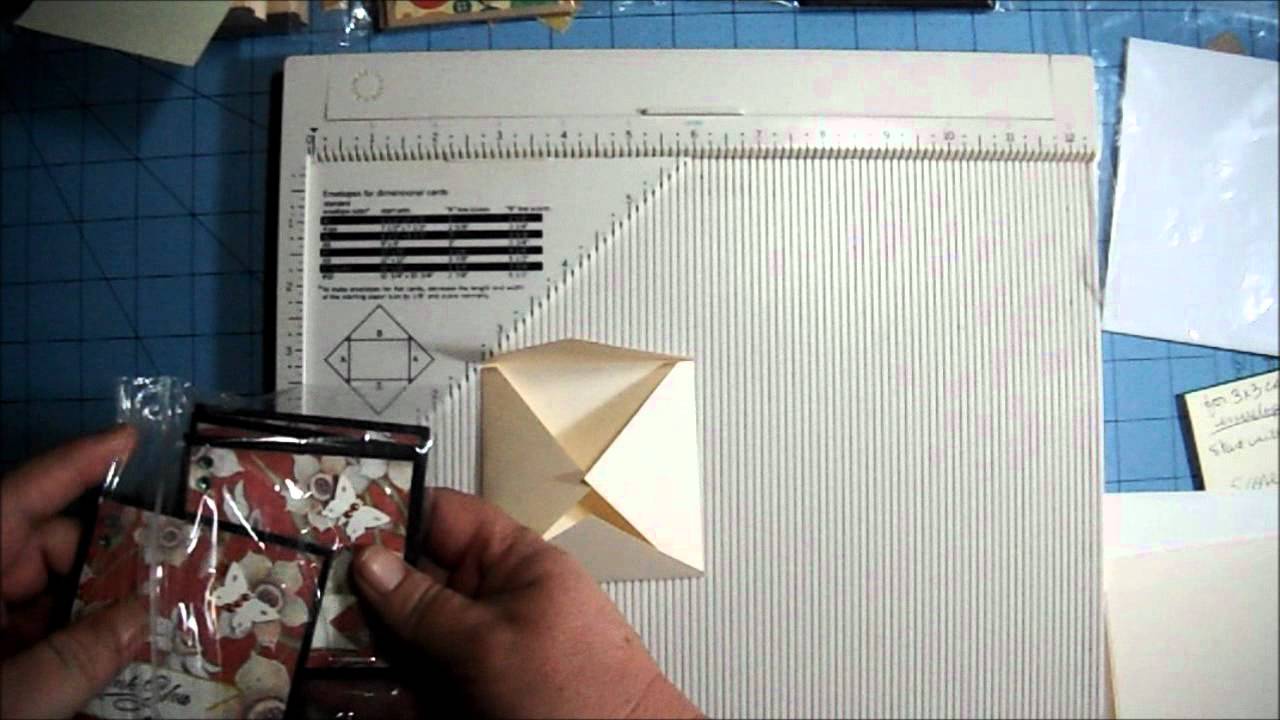 3x3 Notecard Envelope Tutorial Using the Martha Stewart Score Board ...