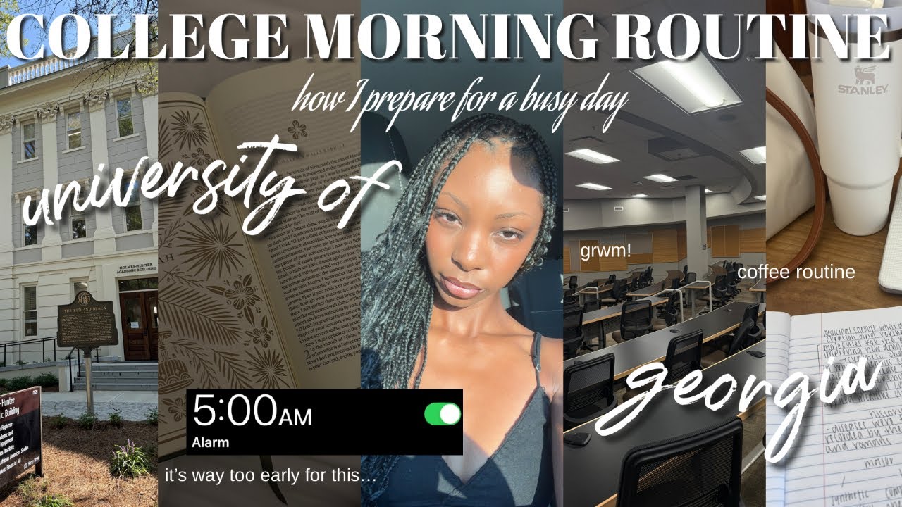 5AM *productive* COLLEGE MORNING ROUTINE | Junior Year @ THE UNIVERSITY ...