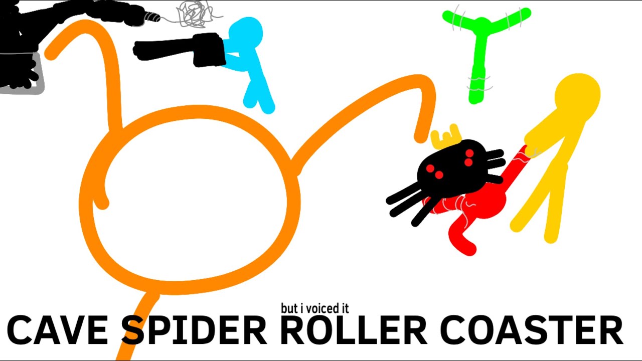Alan Becker’s Cave Spider Roller Coaster but I voiced it - YouTube