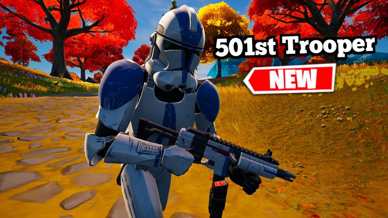 *NEW* 501ST TROOPER SKIN GAMEPLAY - FORTNITE X STAR WARS - THE PREQUEL ...