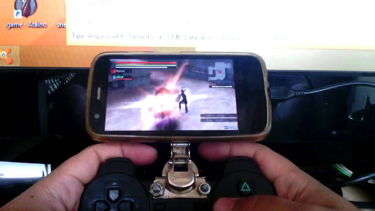 Moto G + emulador de psp + joystick customizado - YouTube