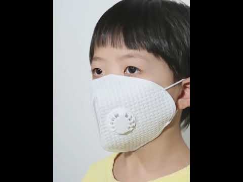 Children's N95 mask reusable masks for germ protection - YouTube