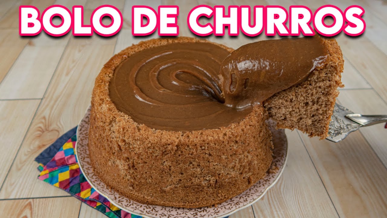 Bolo de Churros com Doce de Leite Caseiro (Super Fofinho e Delicioso ...