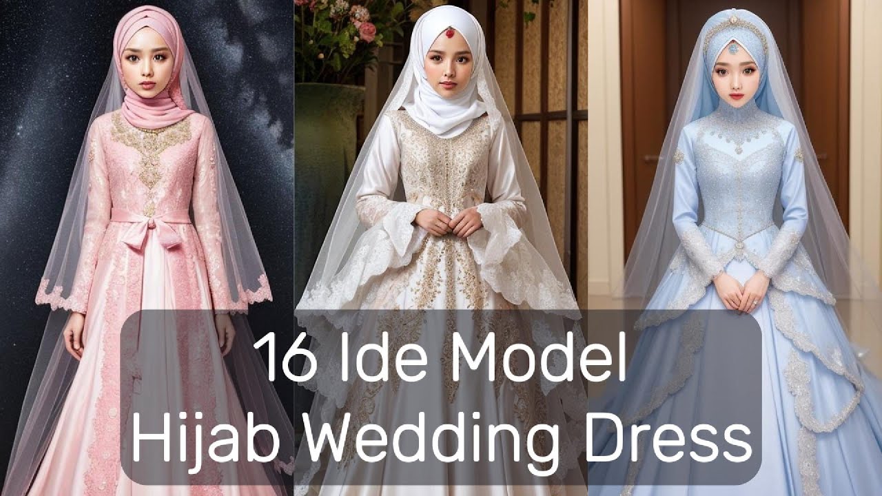 16 Ide Model Wedding Dress Untuk Hijab - YouTube