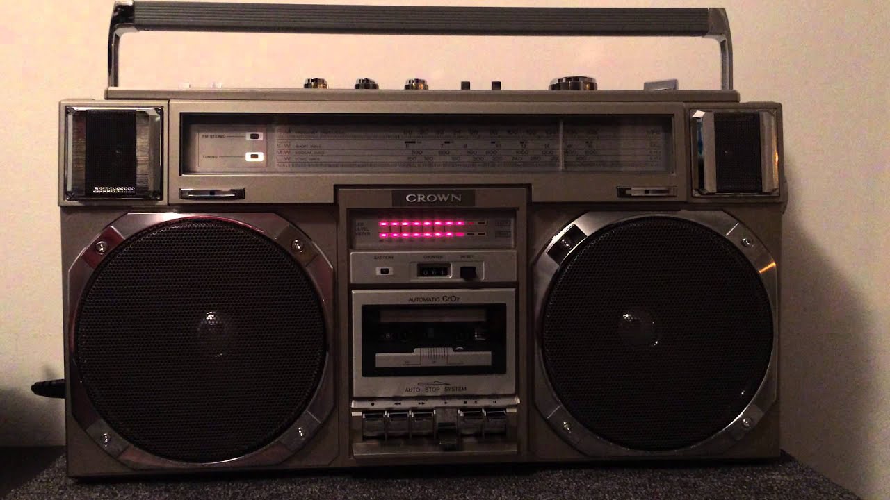 BOOMBOX GHETTOBLASTER CROWN CSC 950 L =1984= - YouTube