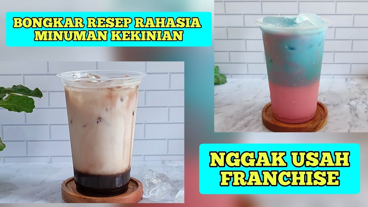 Es milky choco dan strawbery blue vanilla ||ide jualan minuman kekinian ...