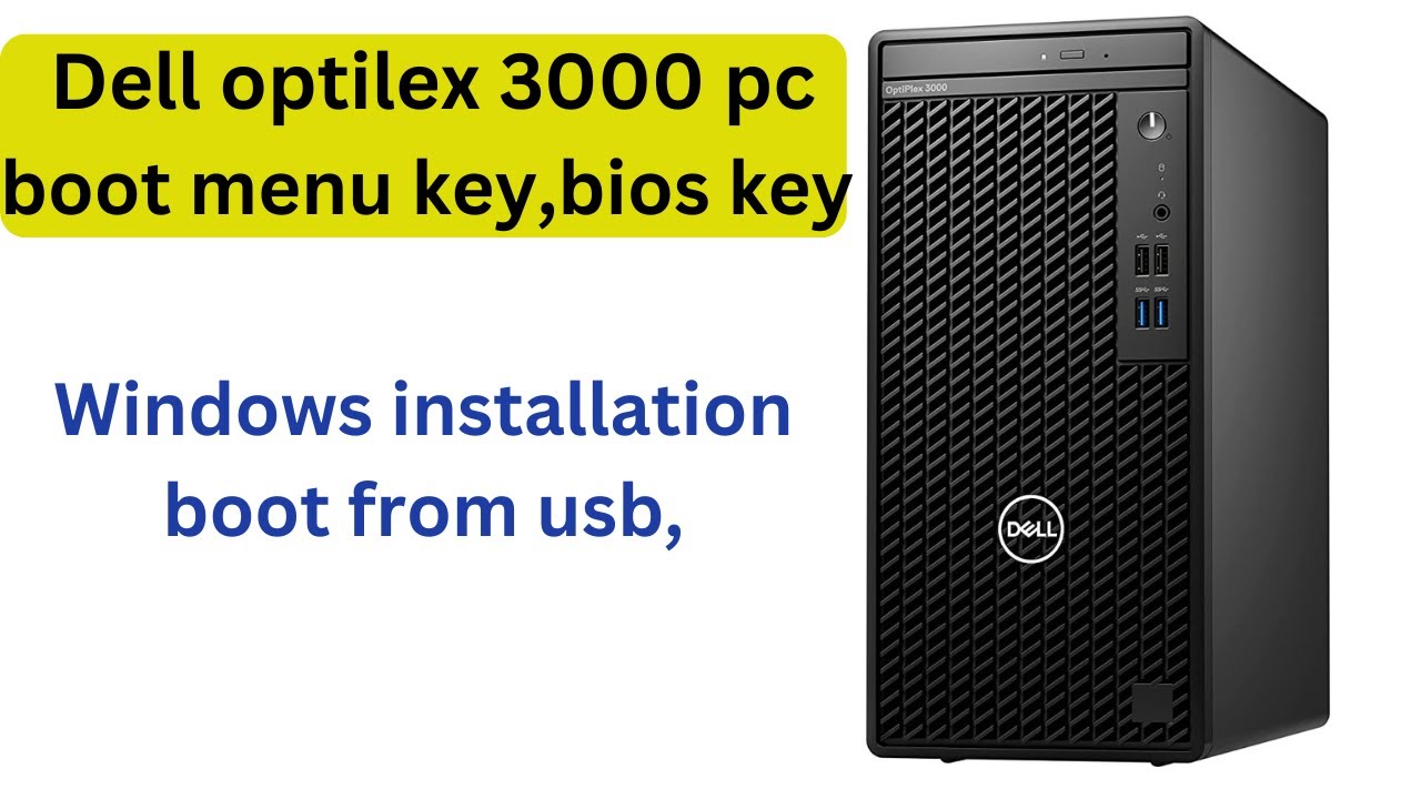 Dell optilex 3000 desktop boot from usb || ssd & hdd not showing | how ...