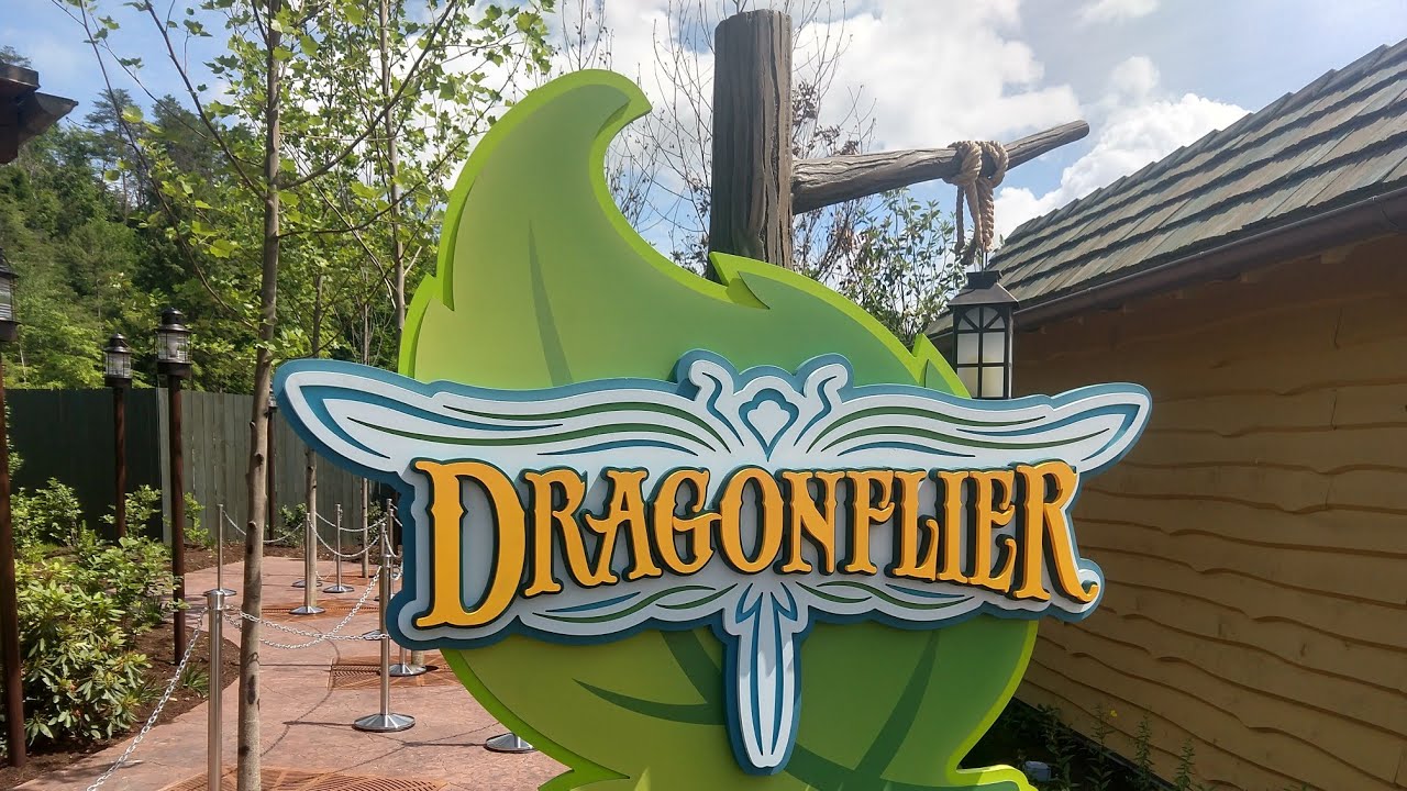 First looks at Dragonflier, in Wildwood Grove Dollywood - YouTube