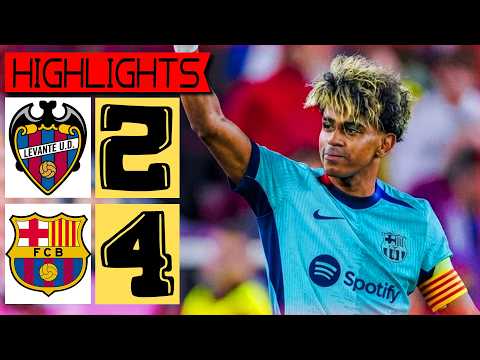 Levante vs Barcelona 2-4 Goles y Resumen | LALIGA 2026