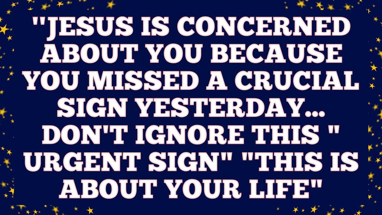 🛑 JESUS IS CONCERNED ABOUT YOU BECAUSE... | GOD MIRACLES TODAY | # ...