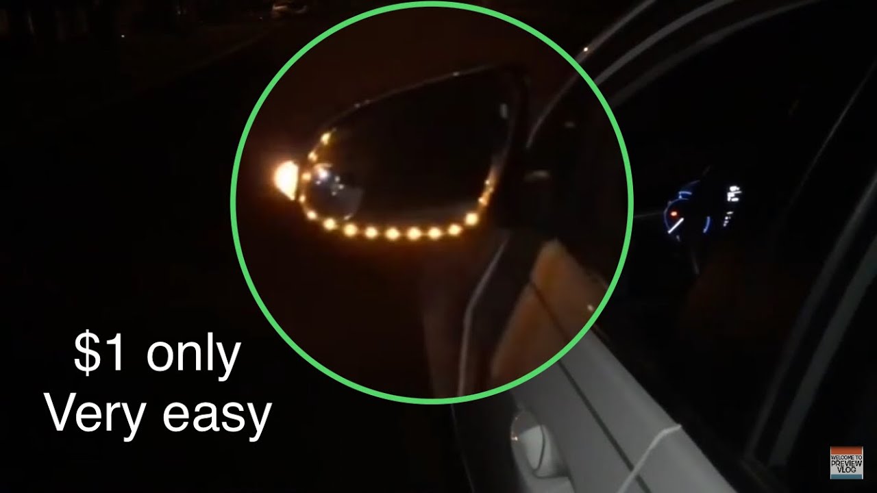 Turning Signal Indicator LED side mirror DIY very EASY - YouTube