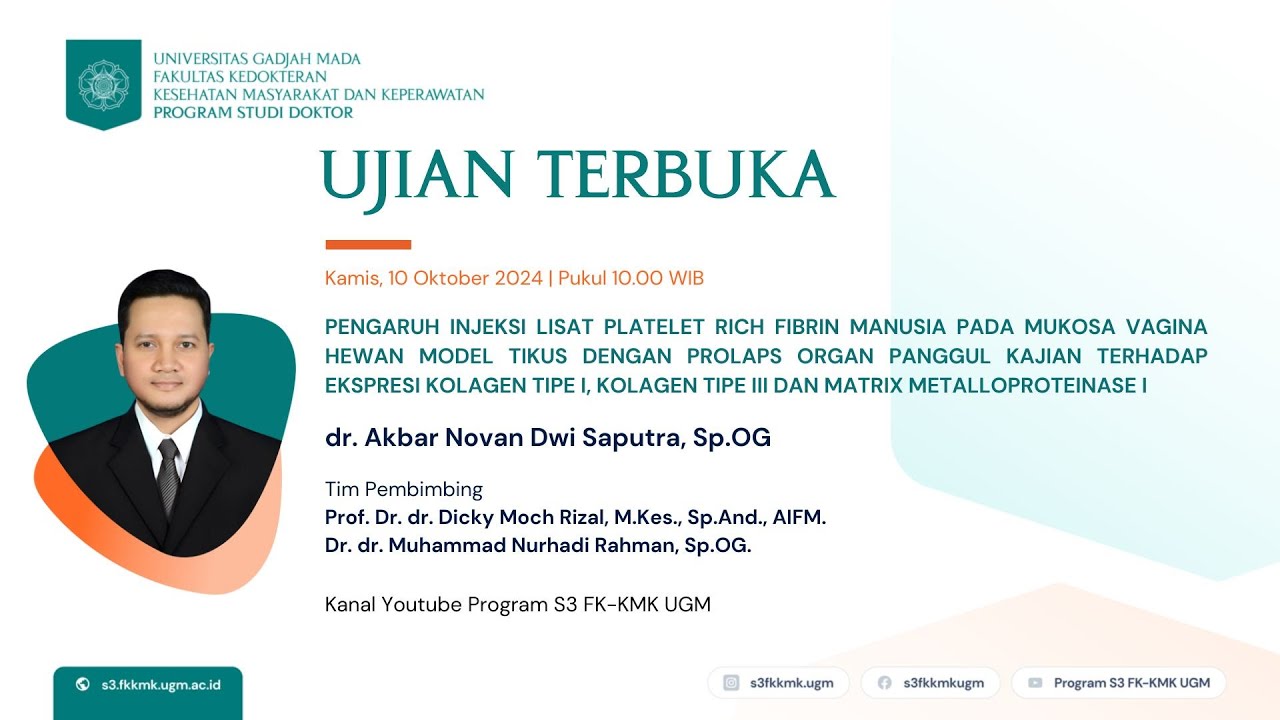 Ujian Terbuka atas nama dr. Akbar Novan Dwi Saputra, Sp.OG - YouTube