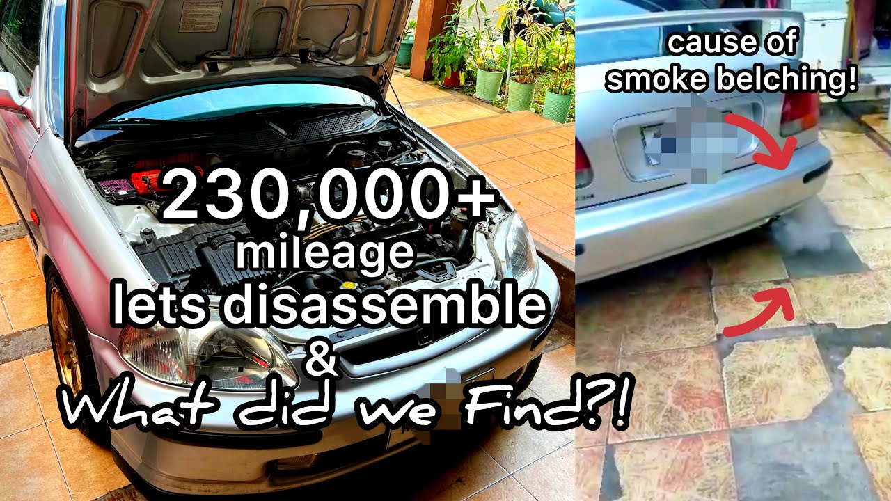 High Mileage Honda Civic VTi Ph16a Rebuild: lets disassemble - YouTube