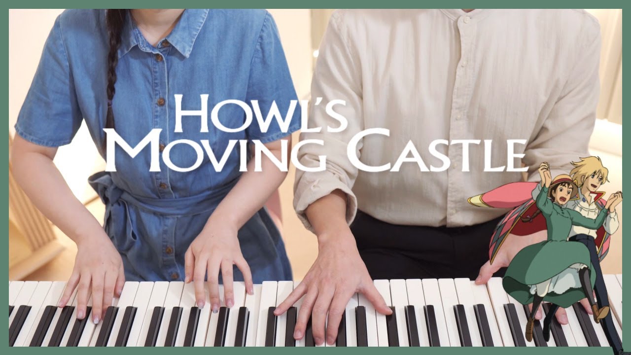 🎡Merry Go Round Life - Howl's Moving Castle🏰 4hands piano cover - YouTube