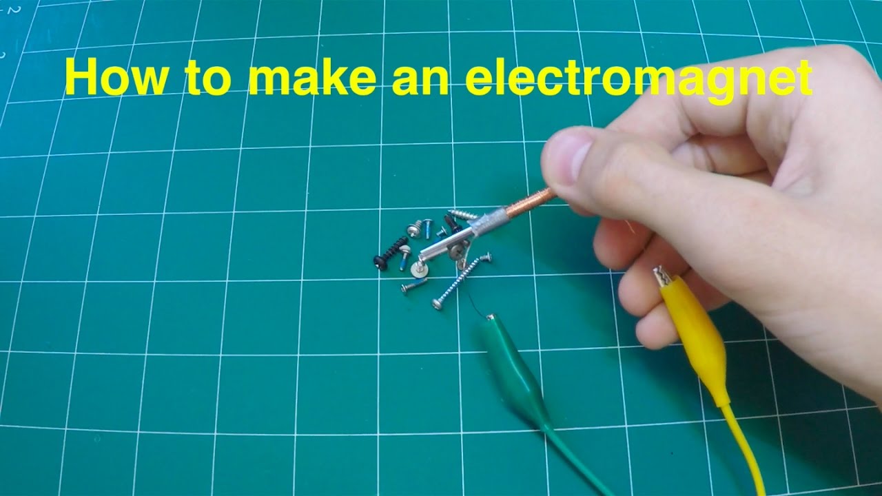 How to make an electromagnet - YouTube
