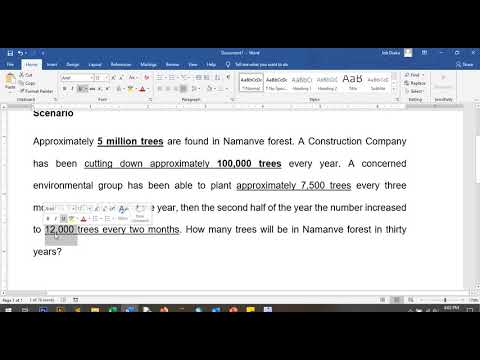 STELLA MODEL  tree population simulation