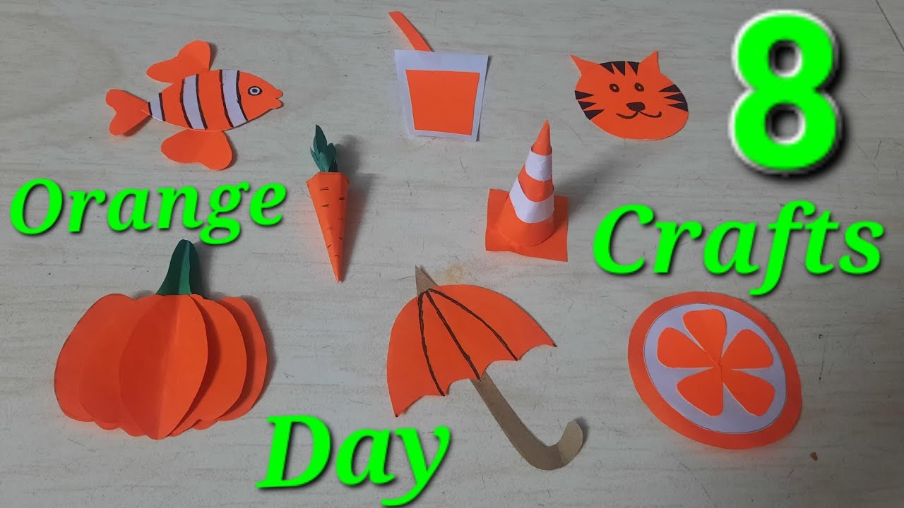 Orange Celebration Craft Ideas/Orange Day Activity - YouTube