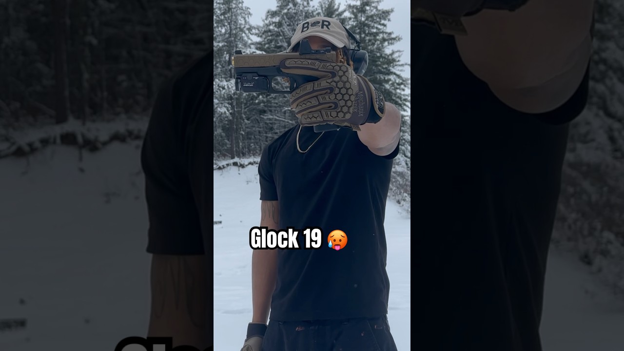 🥶 GLOCK 19 Shoots Great In Cold Weather ️ #viralvideo #subscribe # ...