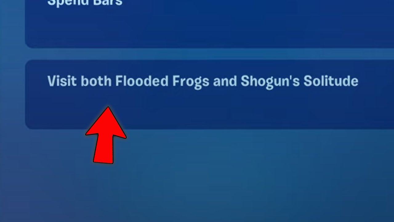 Visit both Flooded Frogs and Shogun's Solitude - YouTube
