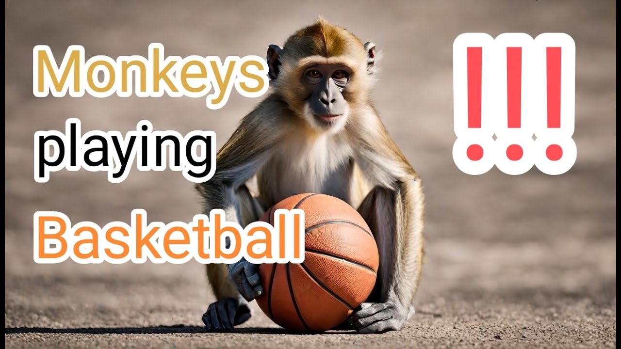 Monkeys playing Basketball - YouTube