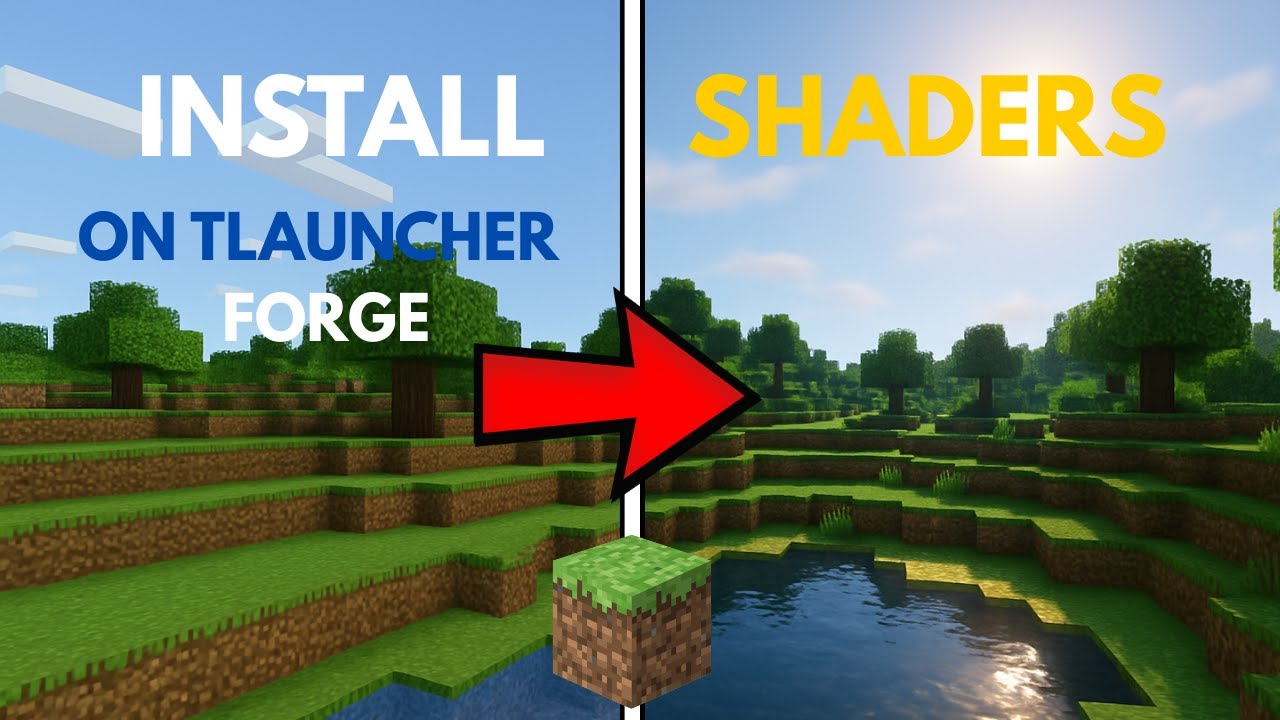 HOW TO INSTALL SHADERS AND ACCESS TL SKINS ON FORGE | TLauncher - YouTube
