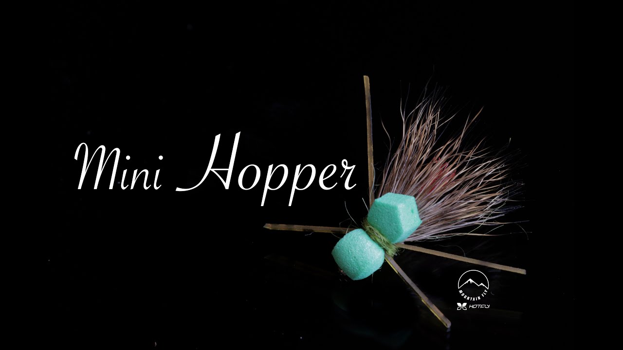 MINI Hopper - Dry Fly - Mountainfly Fly Tying - YouTube