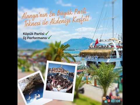 Alanya'da Parti Teknesiyle Gündüz Deniz Turu | OneDayAction.com | Starcraft