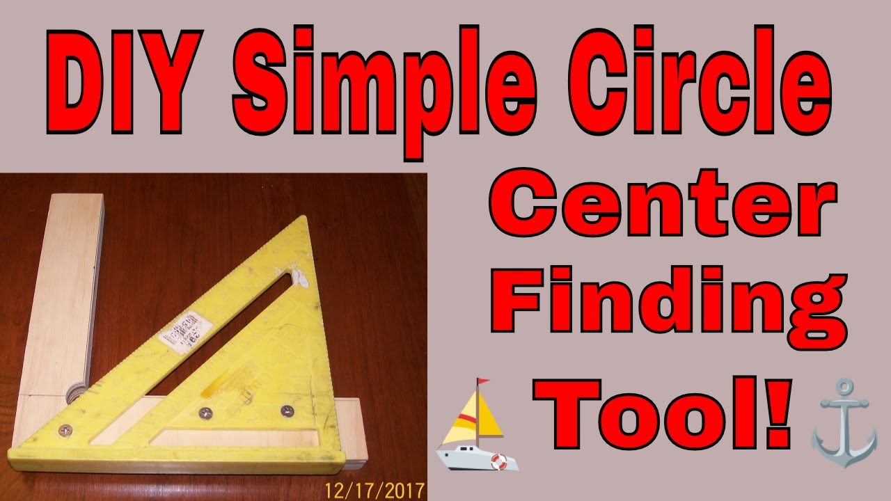 (S-1 Ep-13) DIY Simple Circle Center Finding Tool - YouTube
