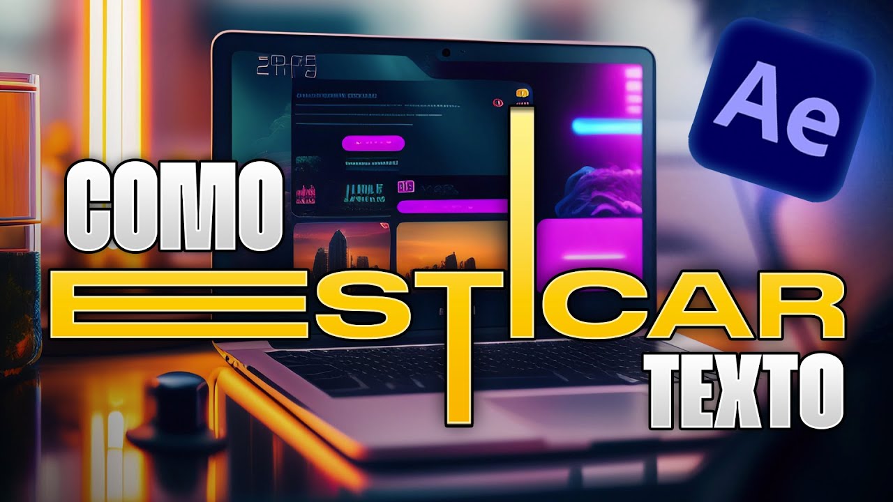 COMO ESTICAR TEXTO | After Effects tutorial - YouTube