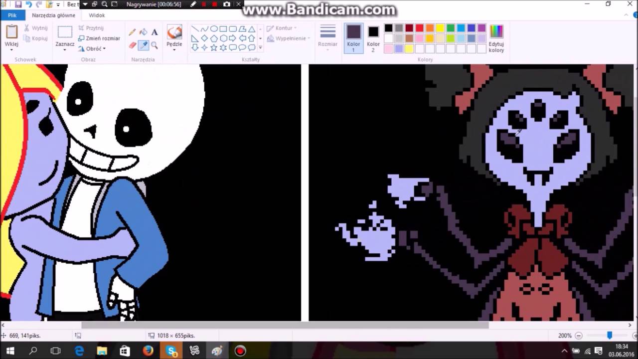 Undertale OC base speedpaint - Cupcake and Sans - YouTube