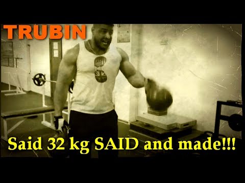 Armwrestling | Trubin 32 kg in hammer with kettlebell / трубин взял 32 кг на попа
