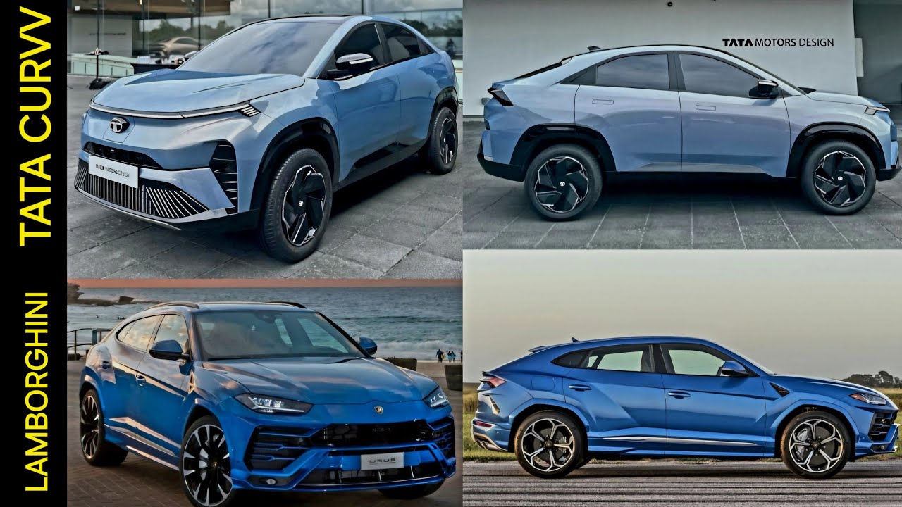 Tata CURVV and Lamborghini Urus design comparison August 7 launch - YouTube