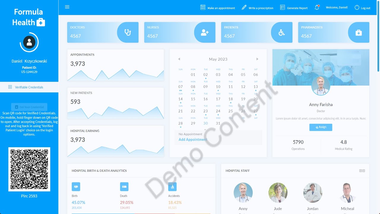 Formula Healthcare Demo Solution with Azure AD B2C and Verifiable ...