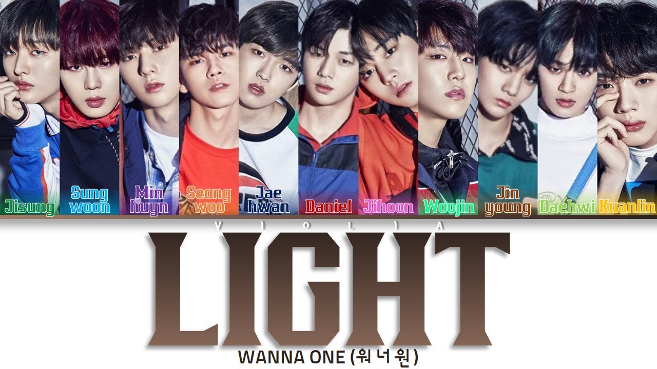 WANNA ONE 'LIGHT' Lyrics [워너원 켜줘 가사] - HAN|ROM|ENG Color Coded Lyrics ...