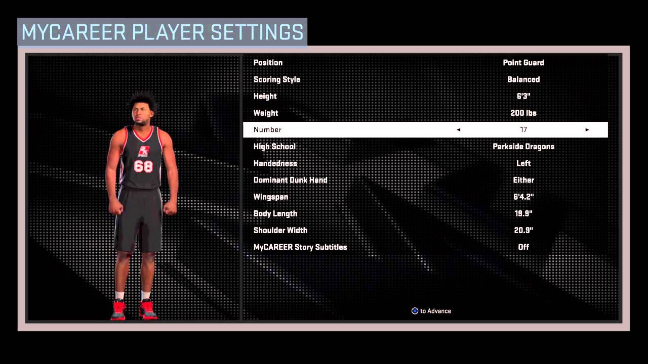 NBA 2K16 creating my player - YouTube