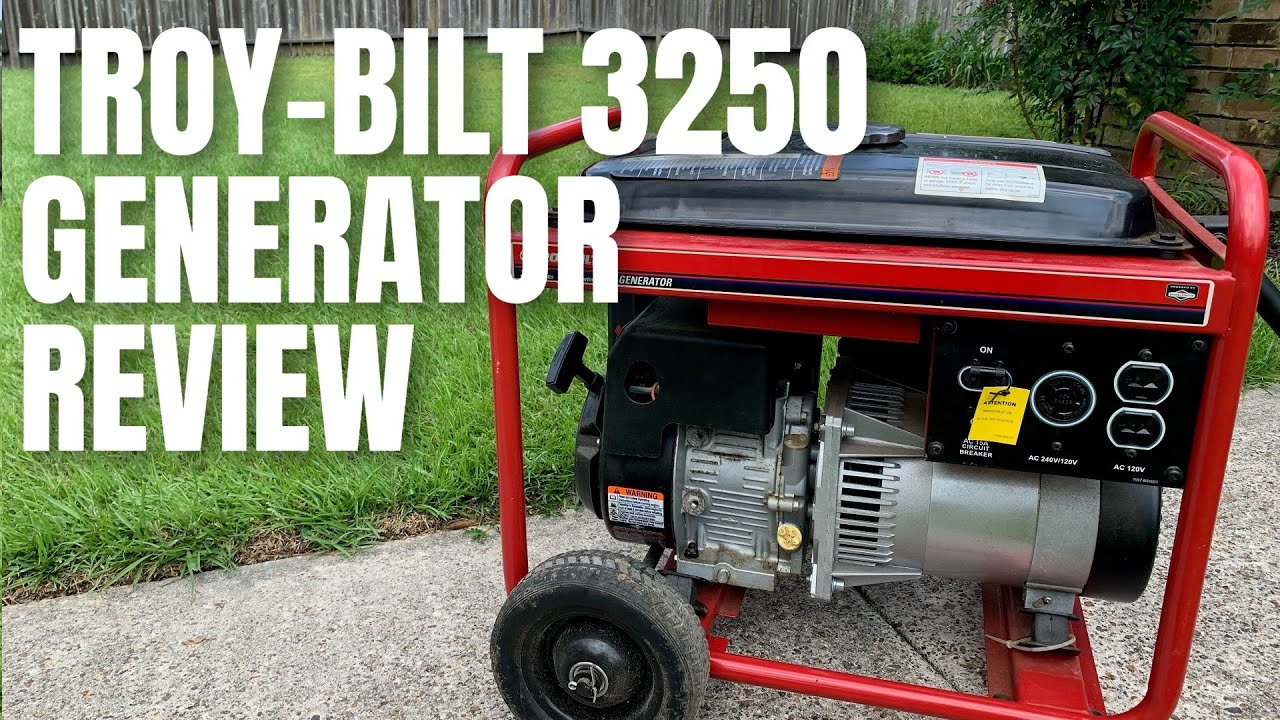 Troy-Bilt 3250 Watt Generator Review [Briggs & Stratton 900 Series ...