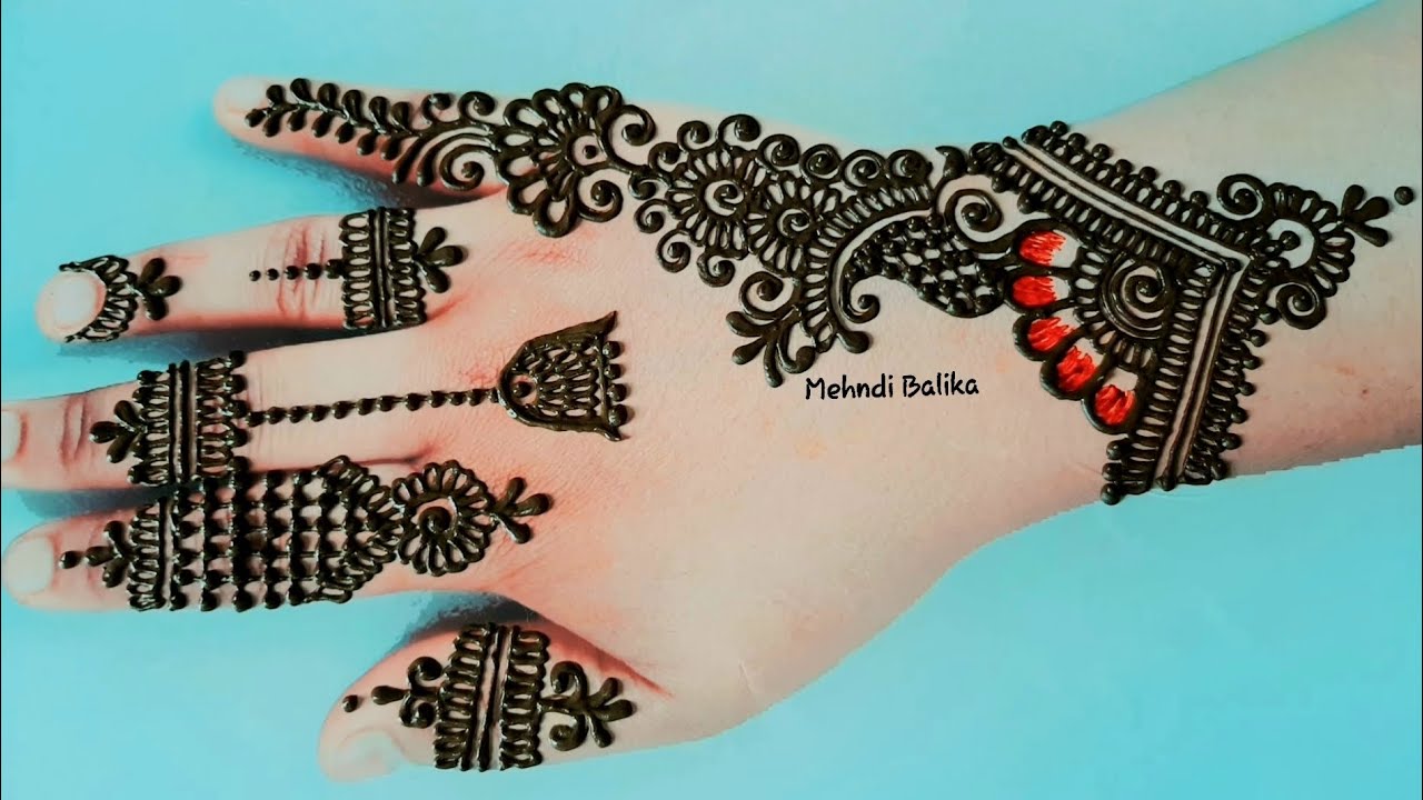 Simple Gol Tikli Mehndi Design // Mehndi Design //Henna//Mehandi - YouTube