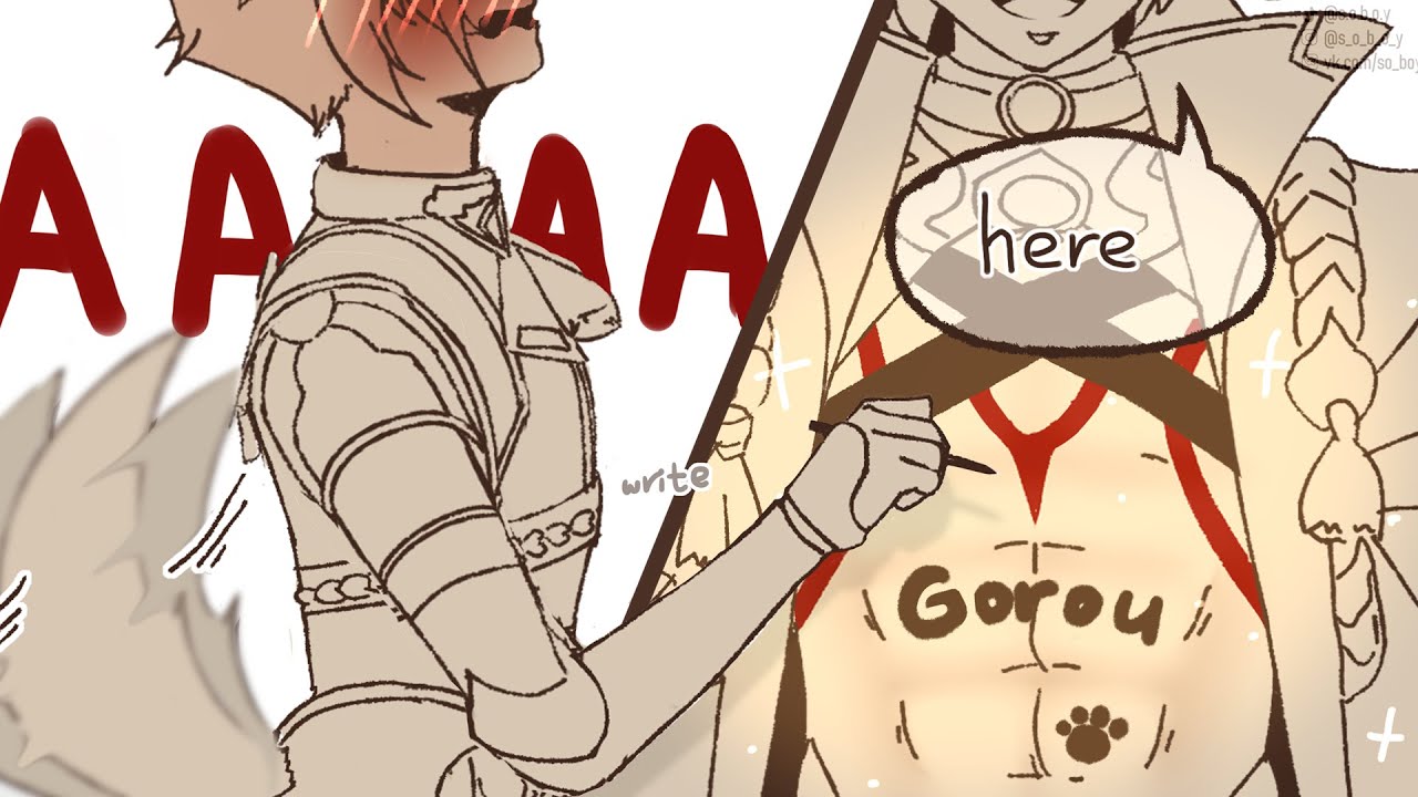Comic Genshin Impact Itto X Gorou Youtube