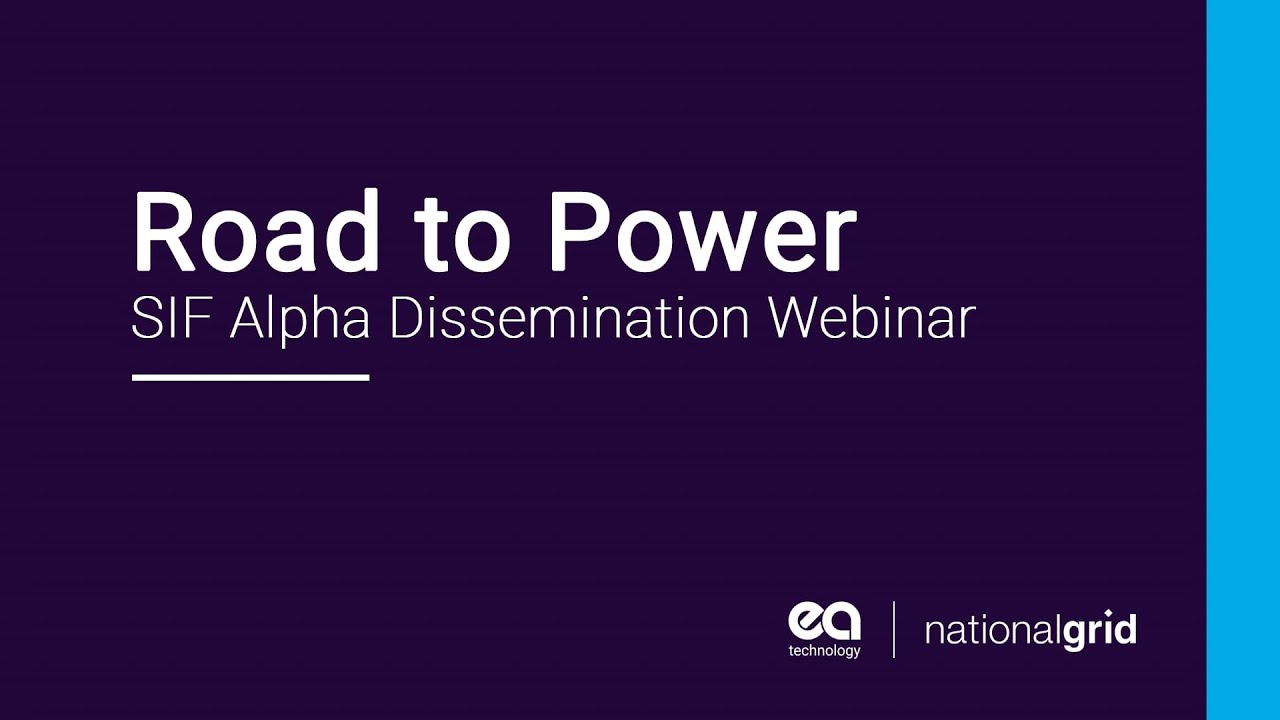 Road to Power SIF Alpha Dissemination Webinar - YouTube