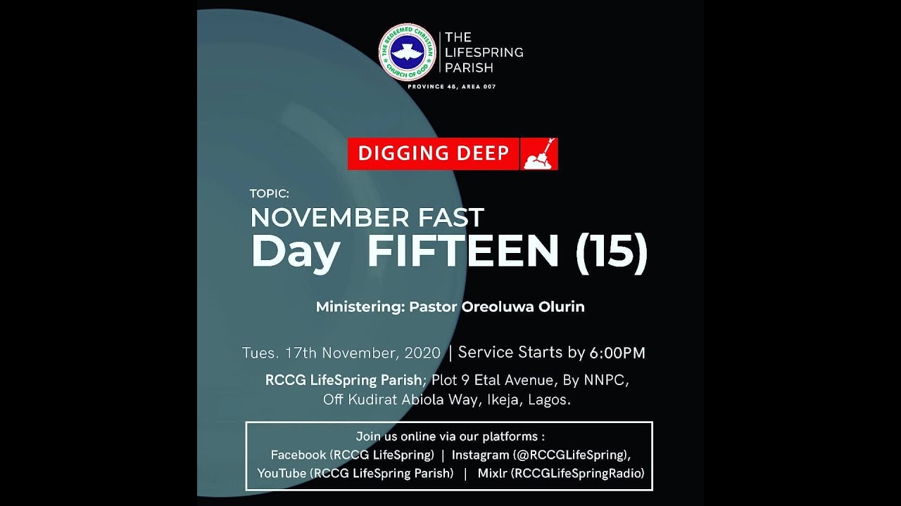 Digging Deep Service, 17th November 2020 - YouTube