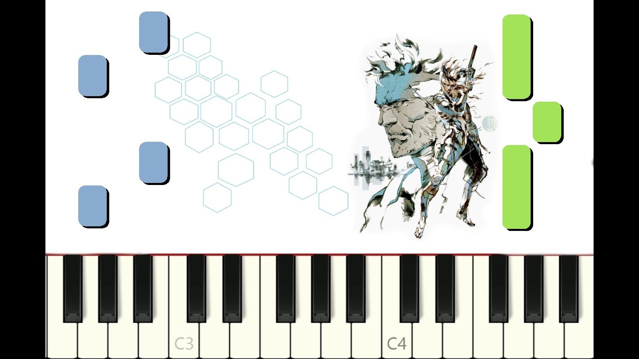 piano tutorial "METAL GEAR SOLID 2 : Sons of Liberty" Main Theme, 2001 ...