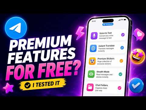 Telegram premium features for free? I tested it! (On iPhone & Android)