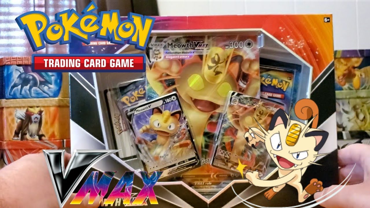 Opening a Meowth V-MAX Box - YouTube